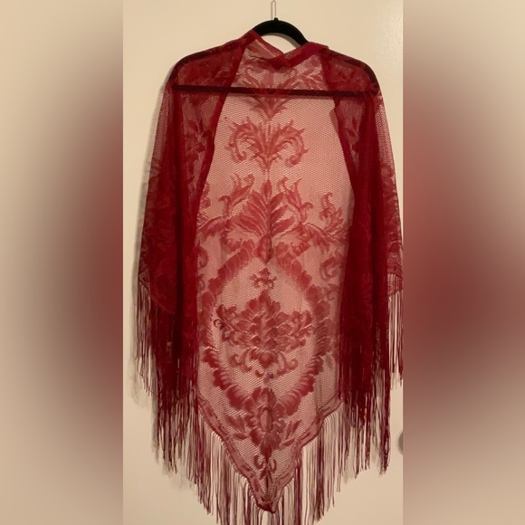 Accessories | Vintage 199s Maroon Red Wrap | Poshmark